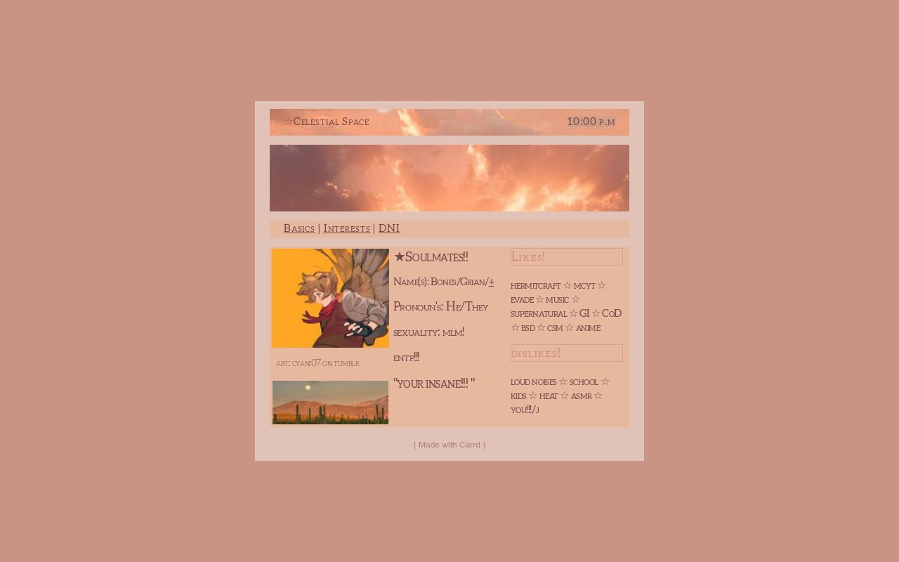 silly little guy carrd